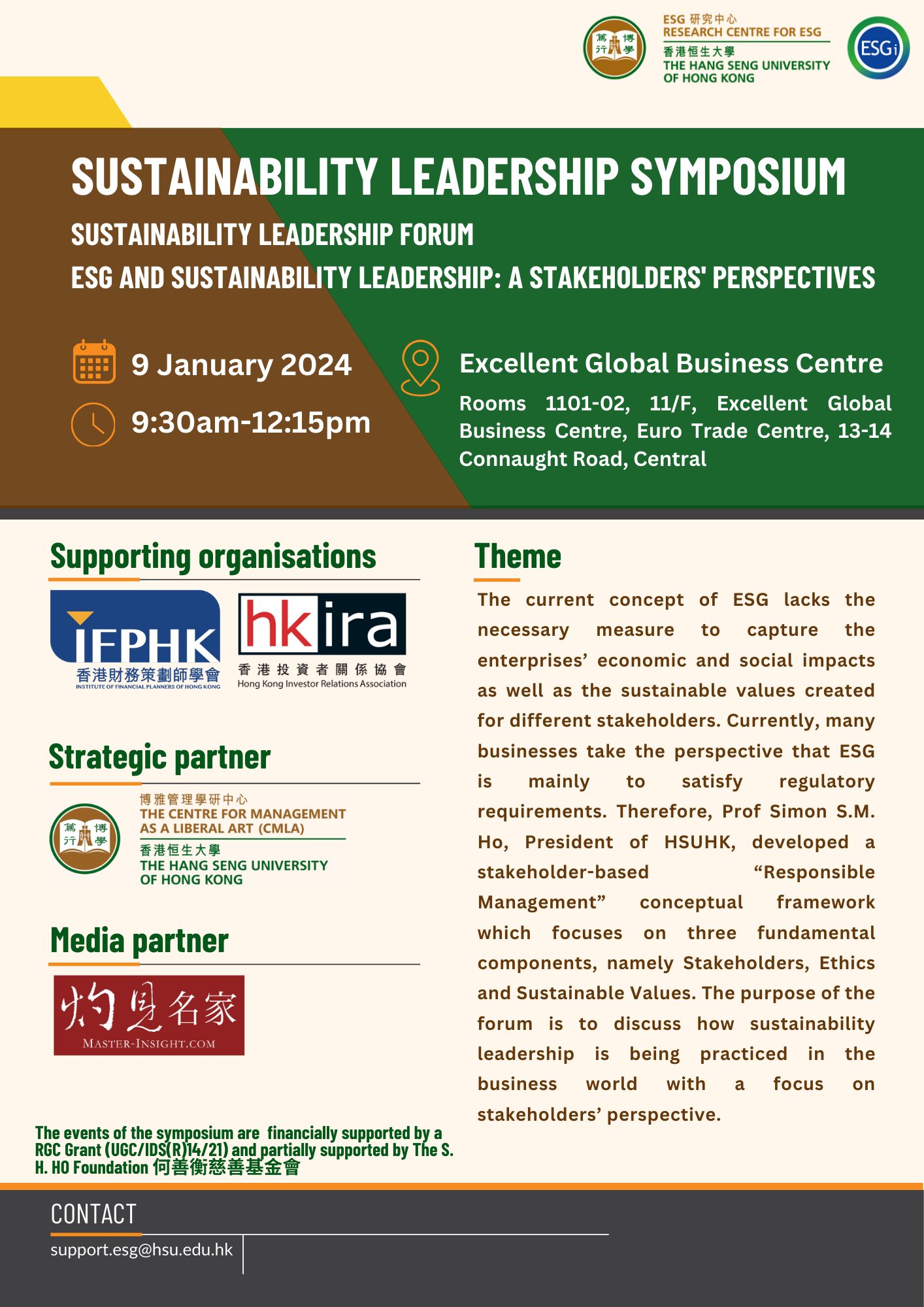 Conferences & Workshops - Research Centre for ESG